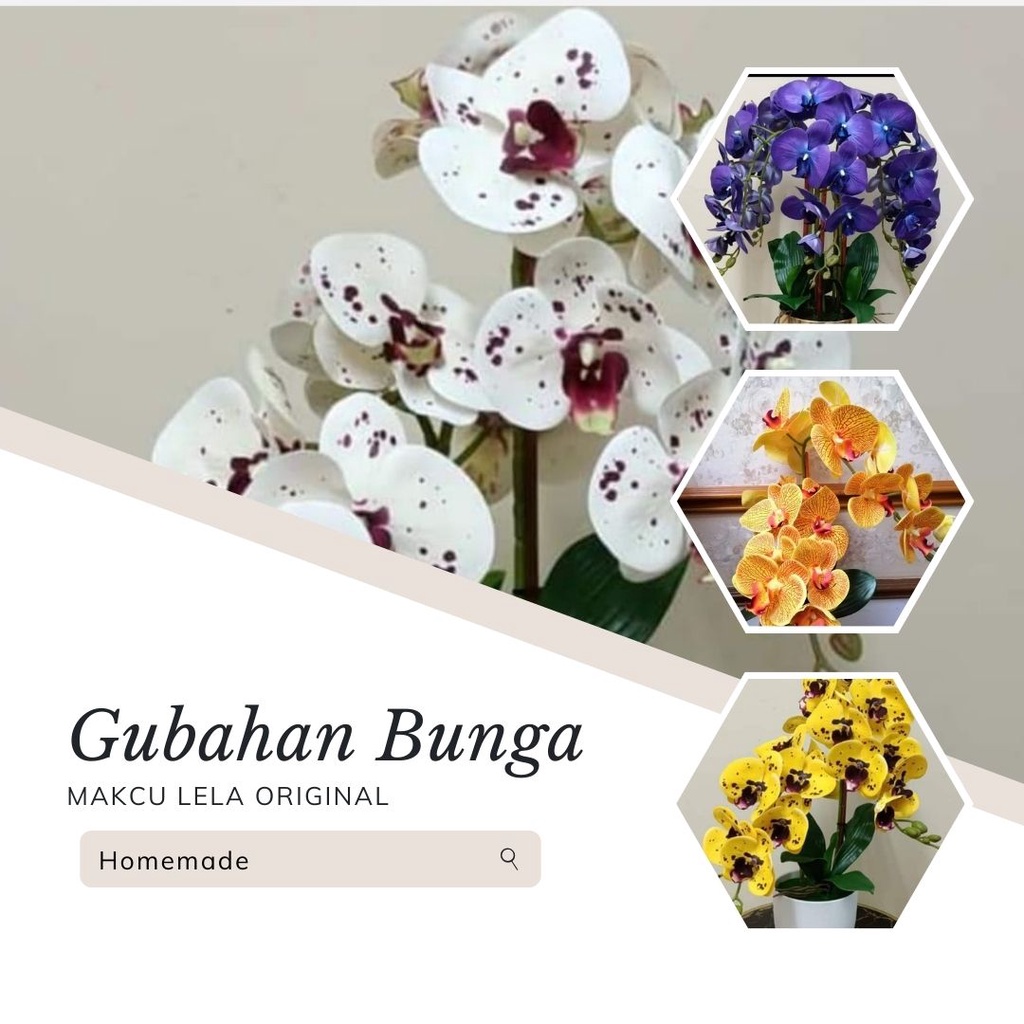 🔥 READY STOCK 🔥 Gubahan Bunga Homemade Hiasan Orkid Bunga Viral ...