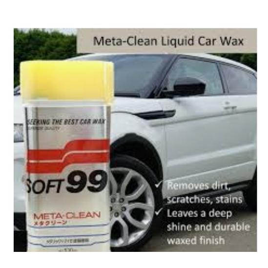 Soft 99 Cleaner & Polish Luster / Meta Clean Wax with Sponge 530 ml ...