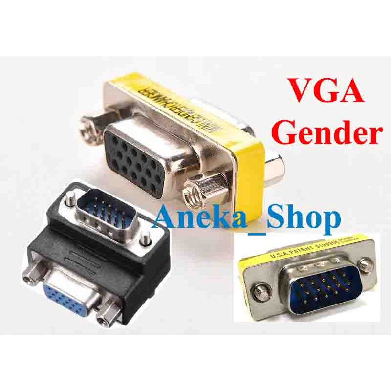 VGA gender changer vga converter male male vga female female db15 15pin male female adapter m f ...