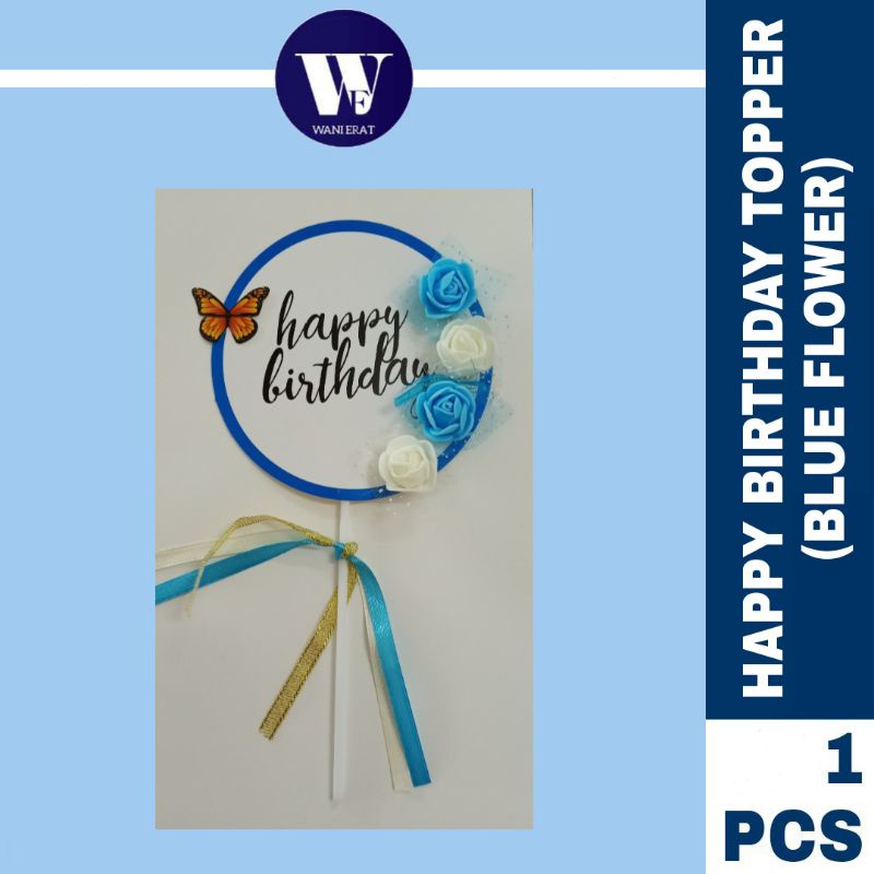 HAPPY BIRTHDAY READYMADE CAKE TOPPER / HIASAN KEK | Shopee Malaysia