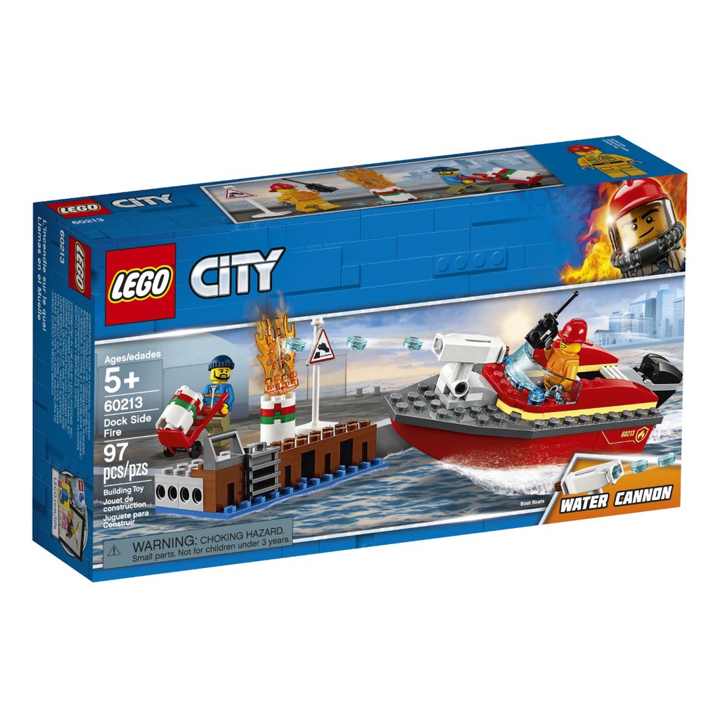 60213 LEGO City Dock Side Fire | Shopee Malaysia