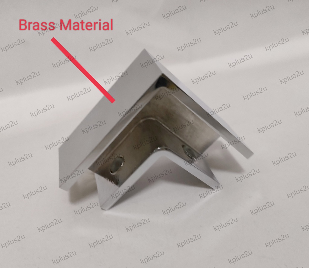 L Shape Glass Bracket Brass L Glass Holder Glass Connector L Shape 90 ...