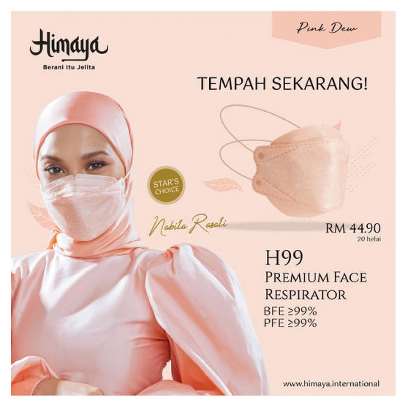Neutrovis/Himaya Premium Hijab ** (4ply or 3ply)** Medical Face Mask ...