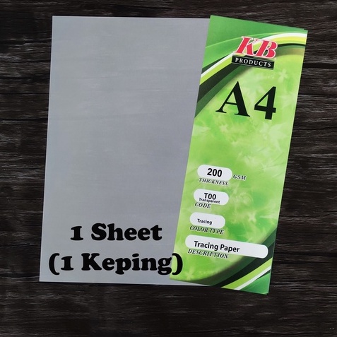 A4 Translucent Tracing Paper 200gsm / Sketching Drawing Paper / Kertas ...