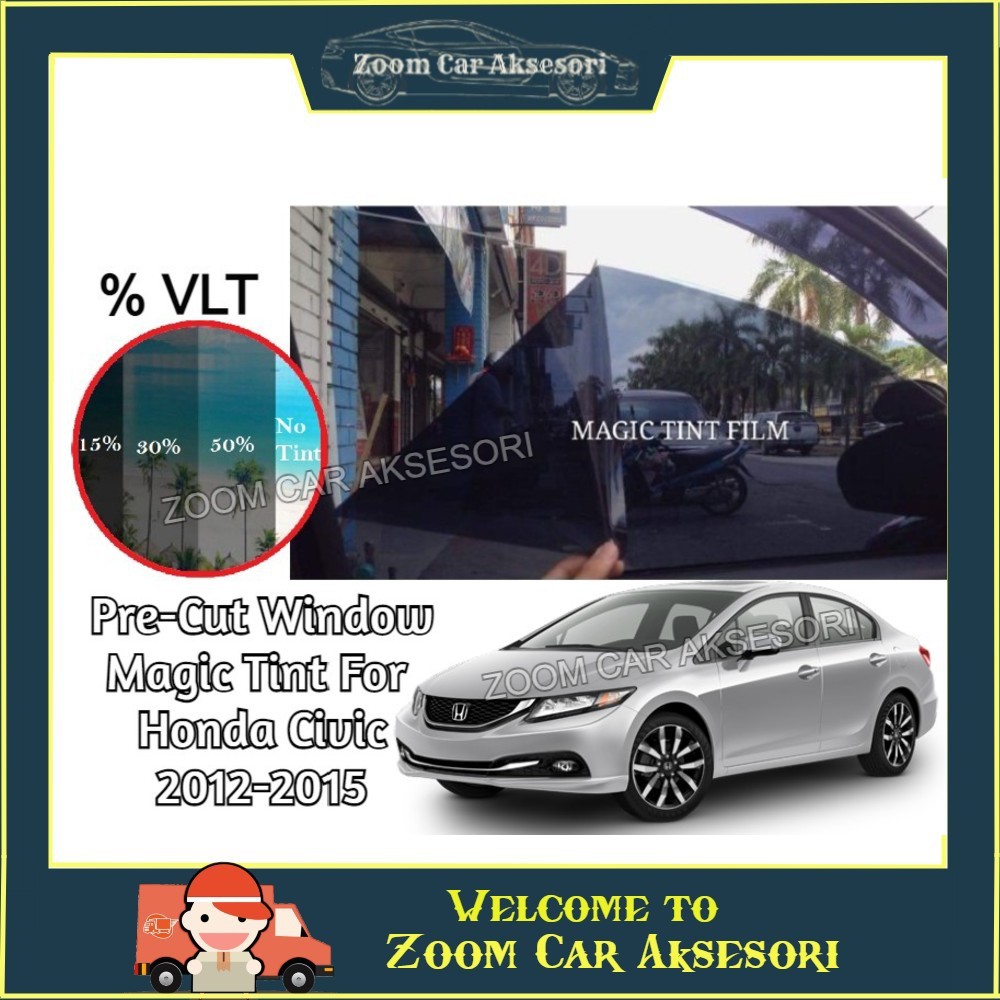 PreCut magic tint Magic Tinted Solar Window Reusable Removable - BLACK ...