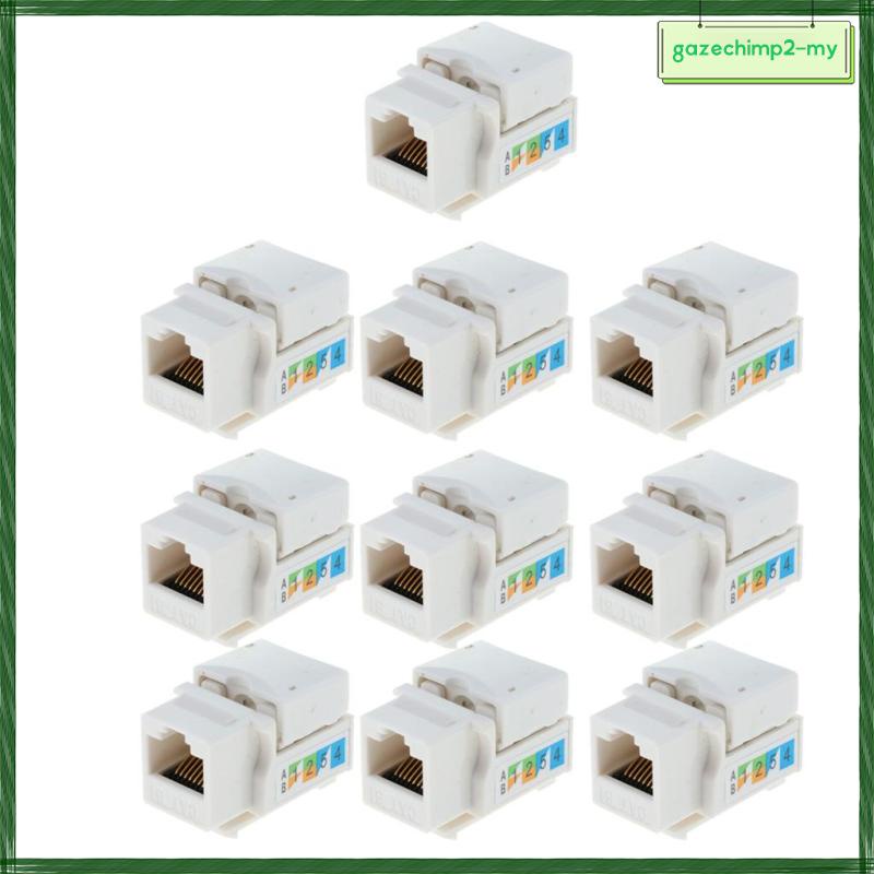 10 pack of RJ45 Module Network Connector Module - White | Shopee Malaysia