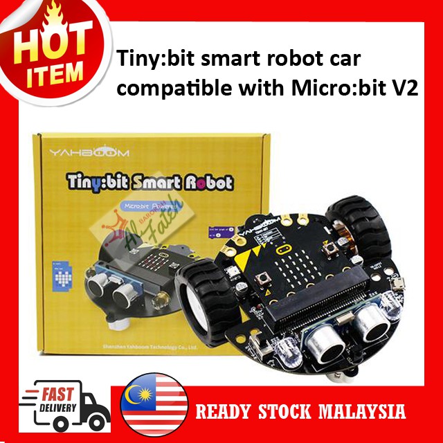 Yahboom Tiny:bit smart robot car compatible with Micro:bit V2 STEAM ...