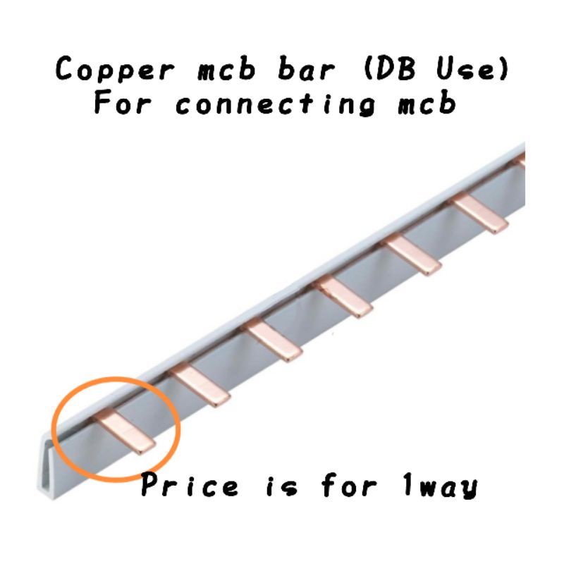 (1 WAY) BD & TBC COPPER MCB BAR FOR DB BOX USE | Shopee Malaysia
