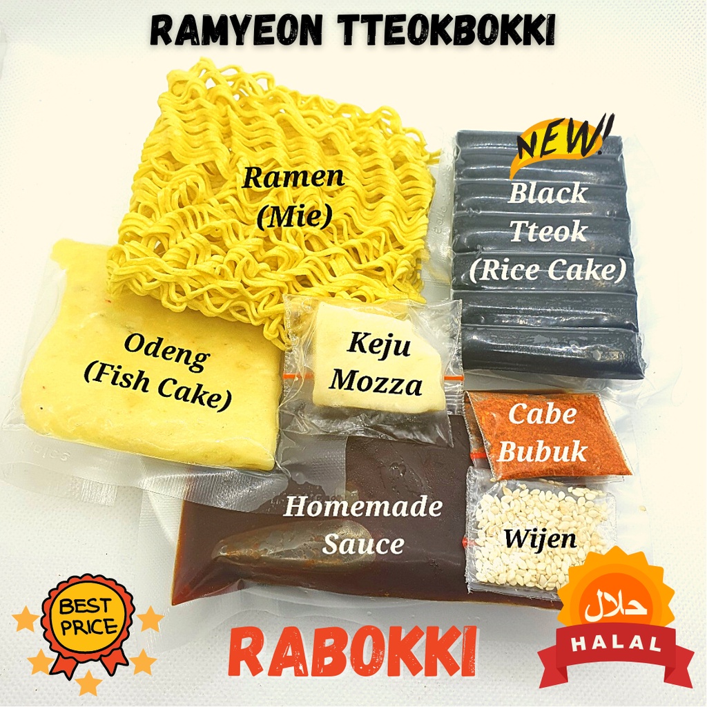 Black Tteok Halal - Rabokki (Ramyeon Tteokbokki) - Black Topokki Topoki ...