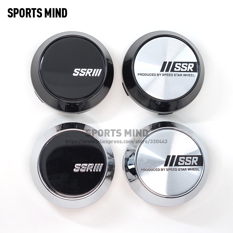 4PCS/lot 60MM Car Wheel Center Hub Caps for SSR WHEEL Emblem Logo CE28 ...