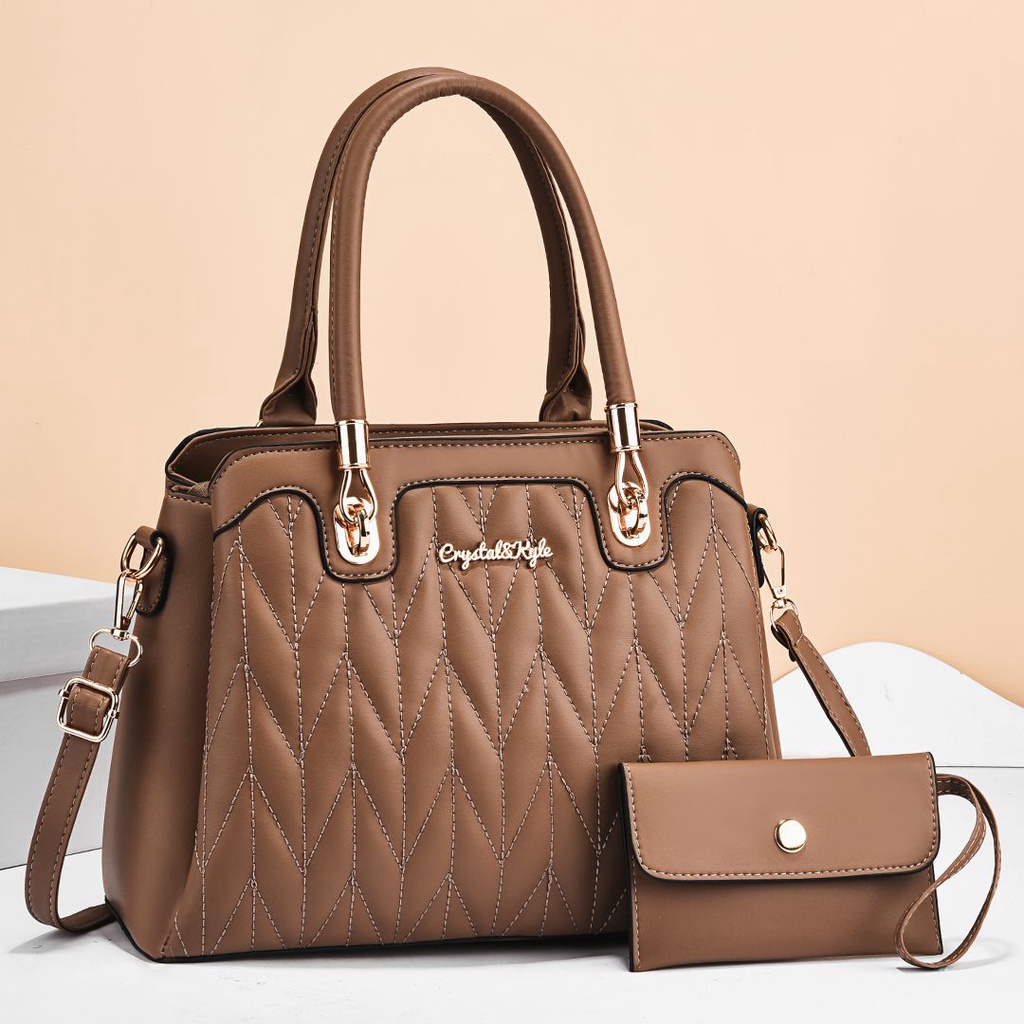 READY STOCK 💕 KJ fashion Woman Handbag Beg Tangan Bag Tote Pu Leather ...