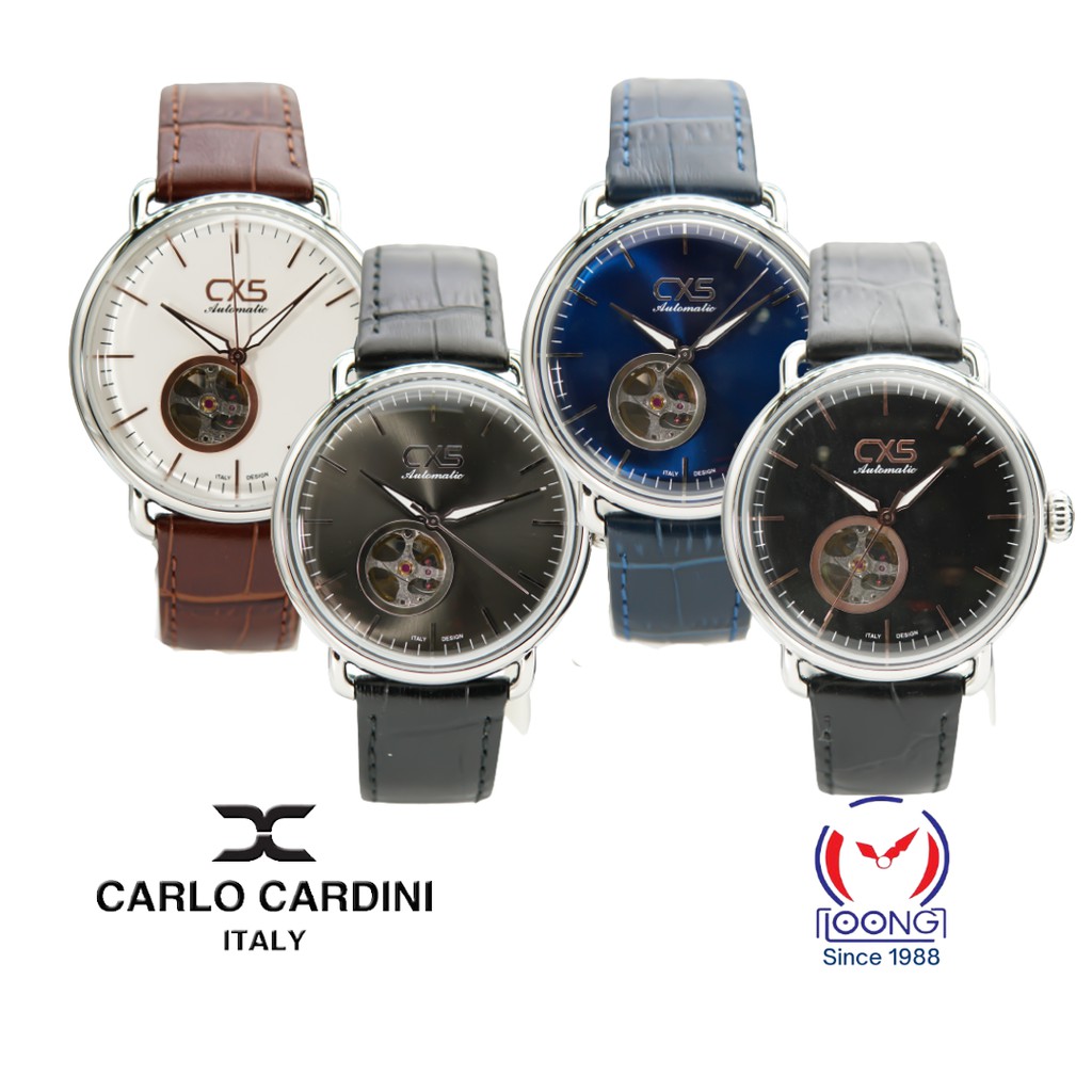 Carlo Cardini 800G-STR Analog Automatic Strap Jam Lelaki Men Watches ...