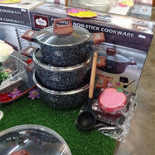 SET PERIUK Non STICK VANTAGE 3BIJI ️PREMIUM GRANITE ️ ORIGINAL | Shopee ...