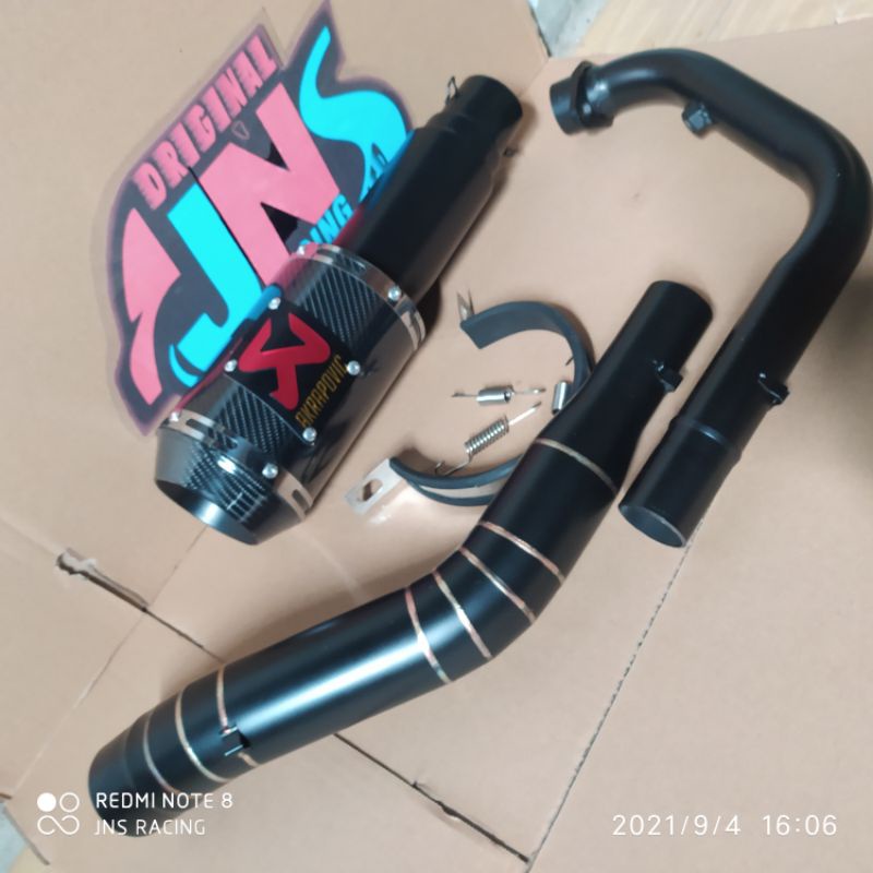 Akrapovic Exhaust BLACK DOF FZ 150i YZF R15 LC 135 EXCITER150 Y15ZR ...