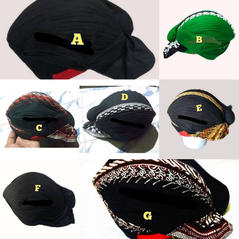 Blangkon topi,cap traditional jawa lipat jebeh | Shopee Malaysia