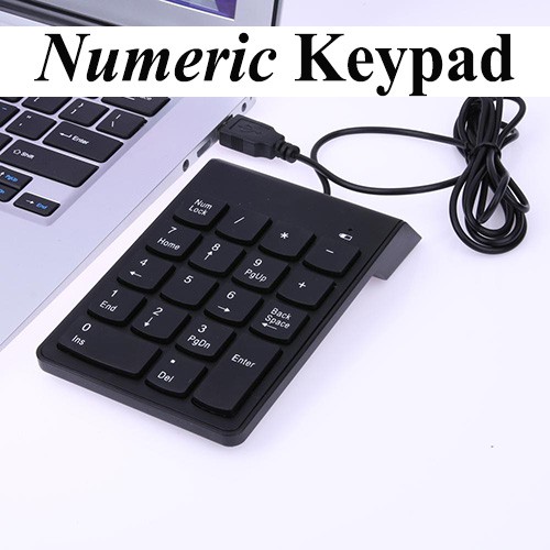 In USB Numeric Keypad Mini Number Pad Numpad 18 Keys Keyboard for Laptop Desktop | Shopee Malaysia