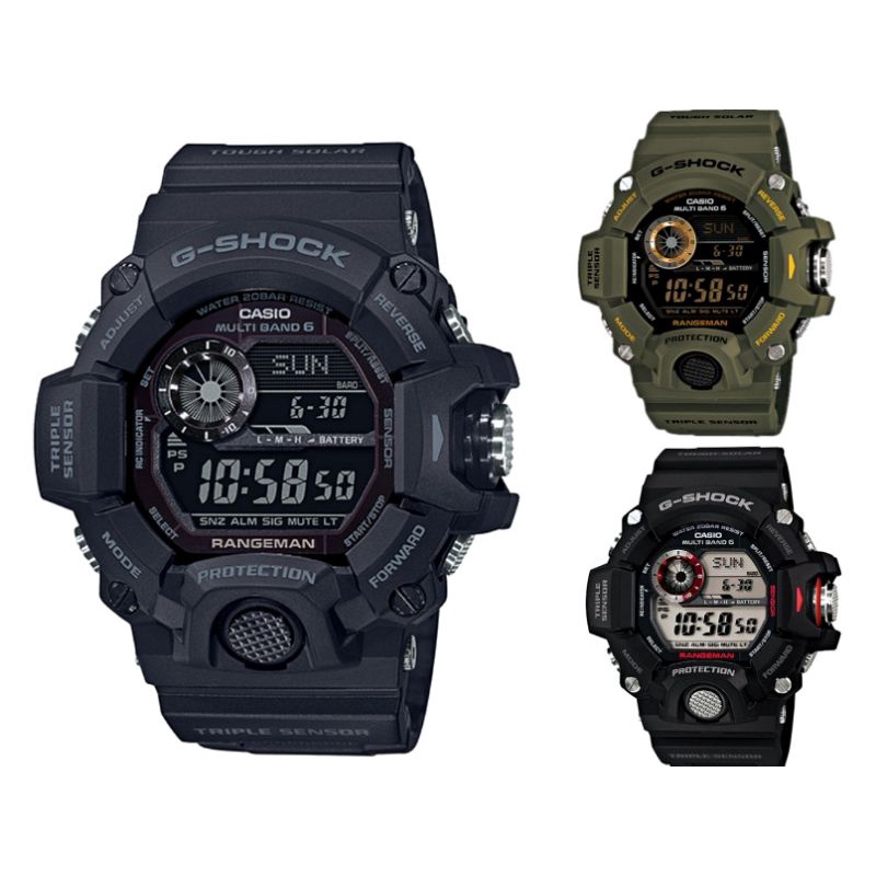 🎏GW-9400 Casio G-Shock Rangeman with triple sensor GW-9400 GW-9400-1A GW-9400-1B GW-9400-3 ...