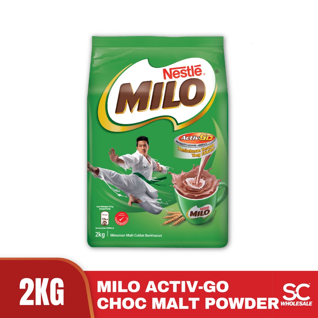 Nestle Milo Activ-Go Chocolate Malt Powder Refill Softpack 2kg | Shopee ...