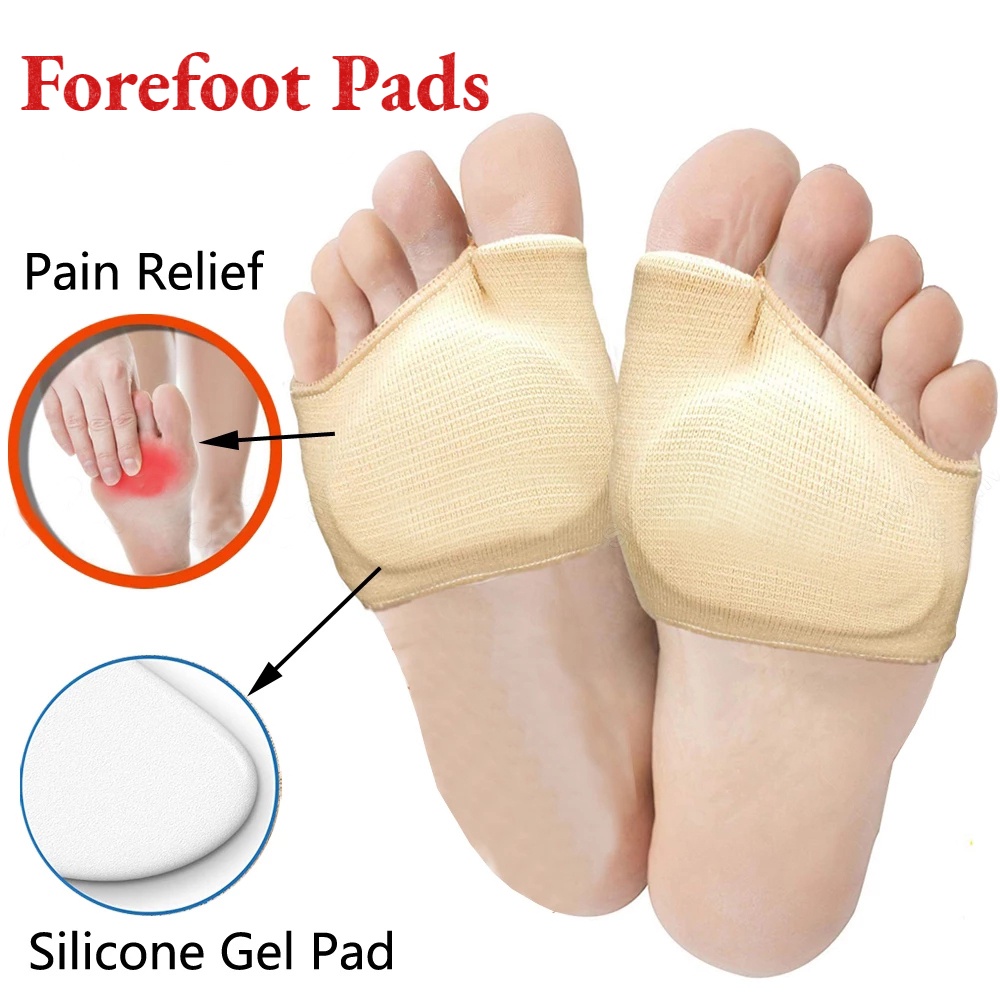 1 Pair Metatarsal Sleeve Pads/ Forefoot Pain Relief Shoe Pads/ Hallux ...