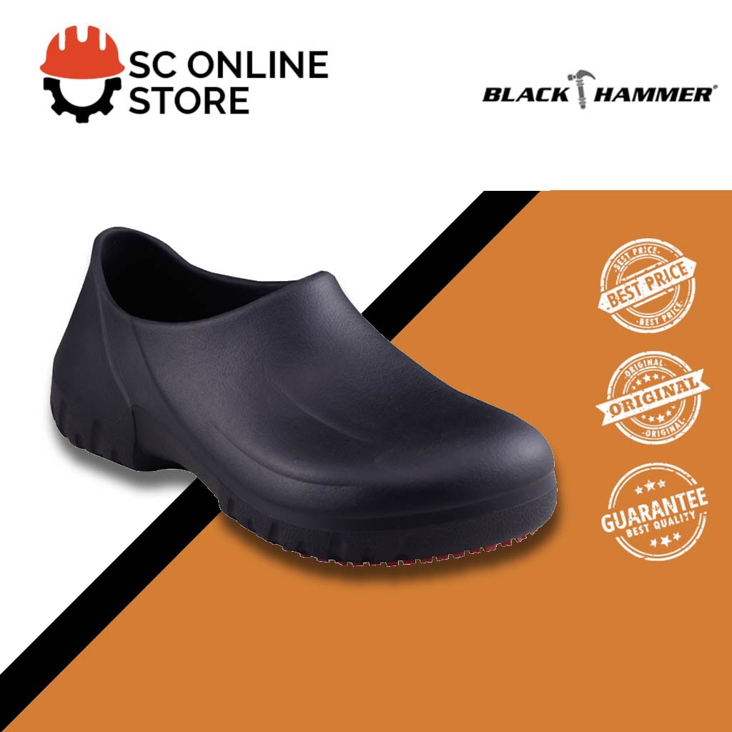 Black Hammer Black Safety Clogs BHC S077 / 077 / Chef & Kitchen Shoes ...