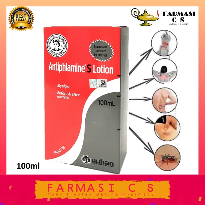 Antiphlamine S Lotion 100ml EXP:10/2025 (Myalgia, Backpain, Tingling ...