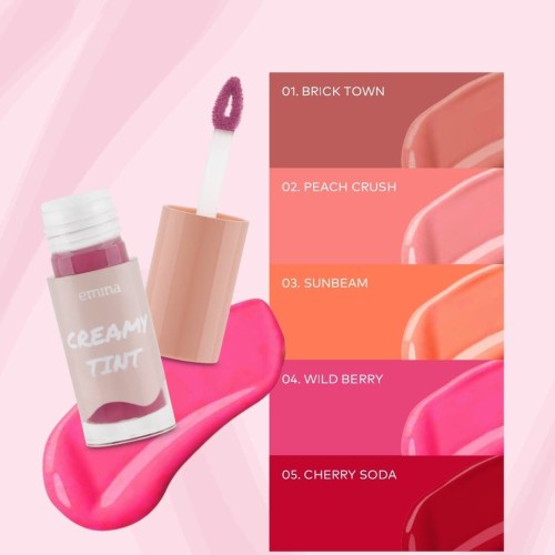 Emina CREAMY TINT | Tint Cream | Lip Cream | Lip Tint | Shopee Malaysia