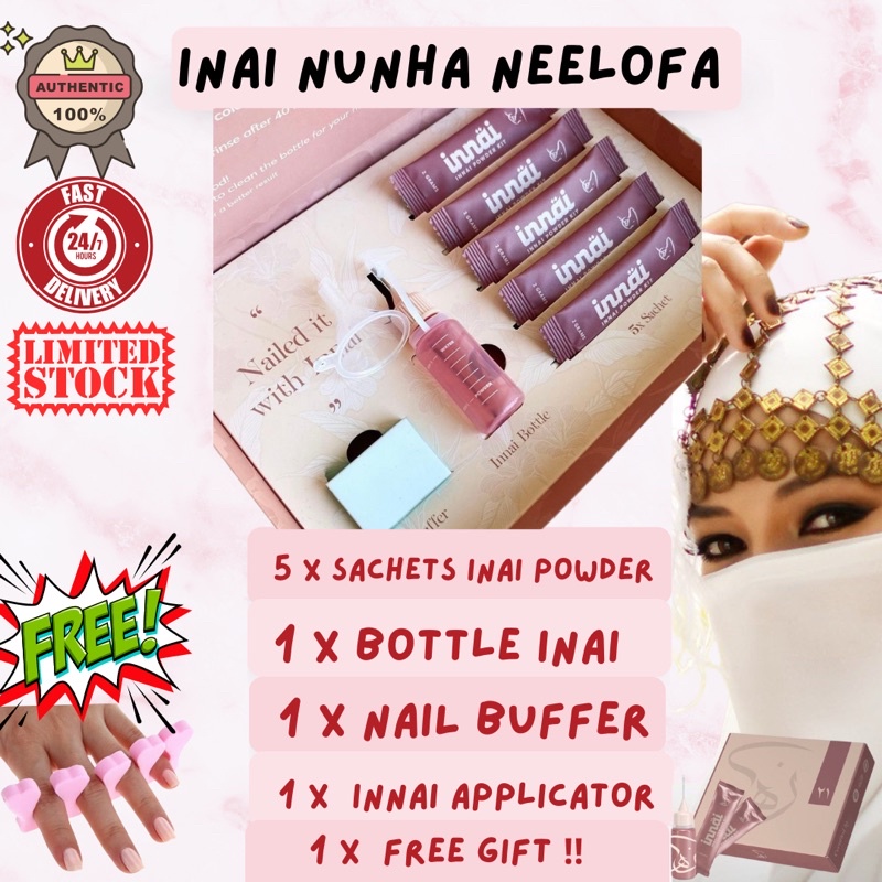 Inai Nunha Neelofa Powder Kit 🤩CLEARANCE SALE‼️POST TODAY 🔥 | Shopee ...