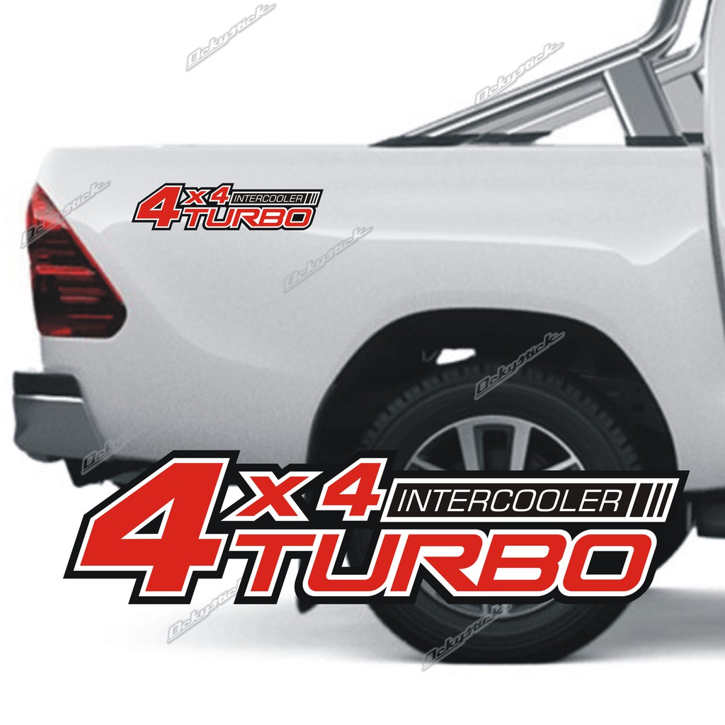 Cutting sticker 4x4 INTERCOOLER TURBO Car sticker | Shopee Malaysia