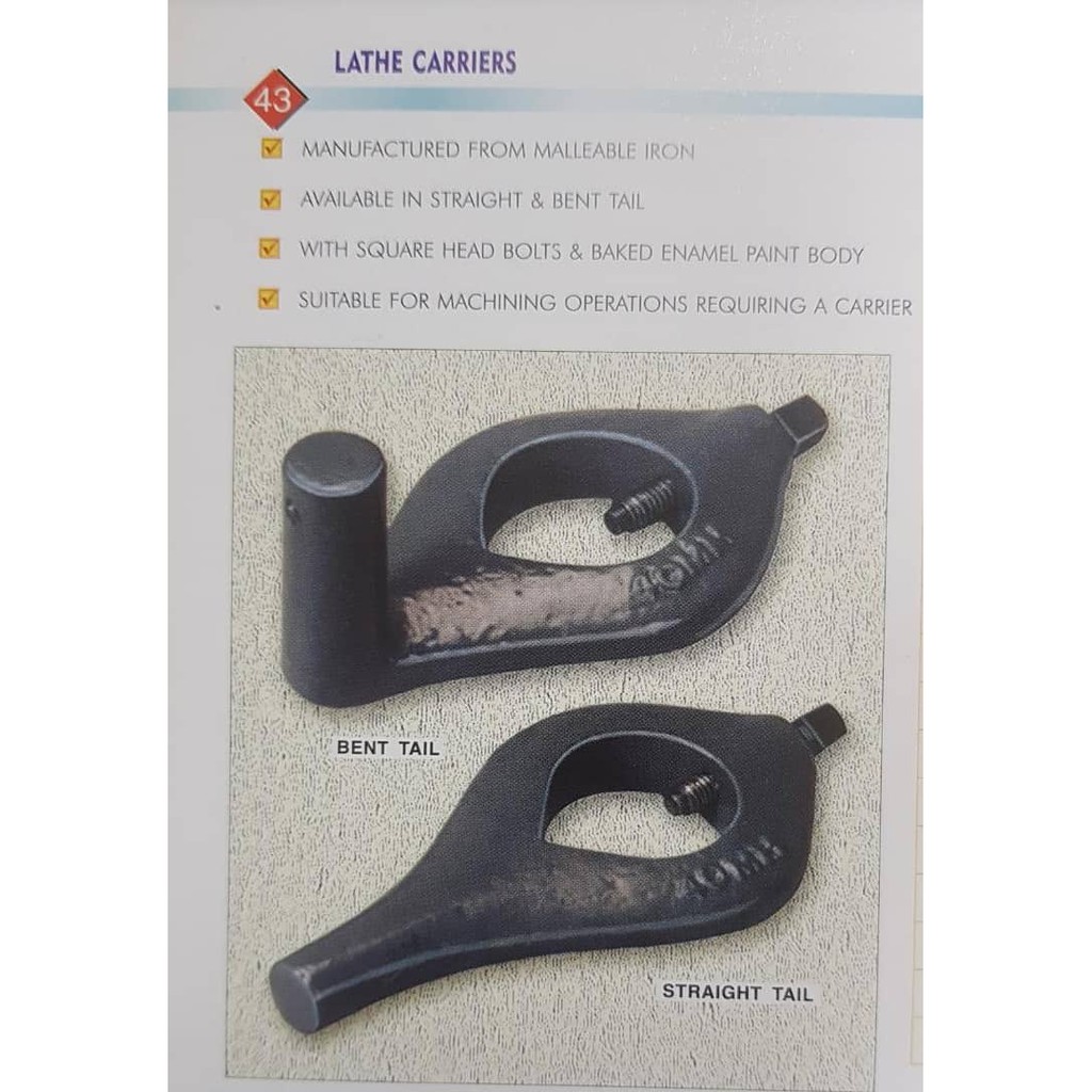 SOLAR / GARVIN / R&G LATHE CARRIERS STRAIGHT TAIL BENT TAIL | Shopee ...
