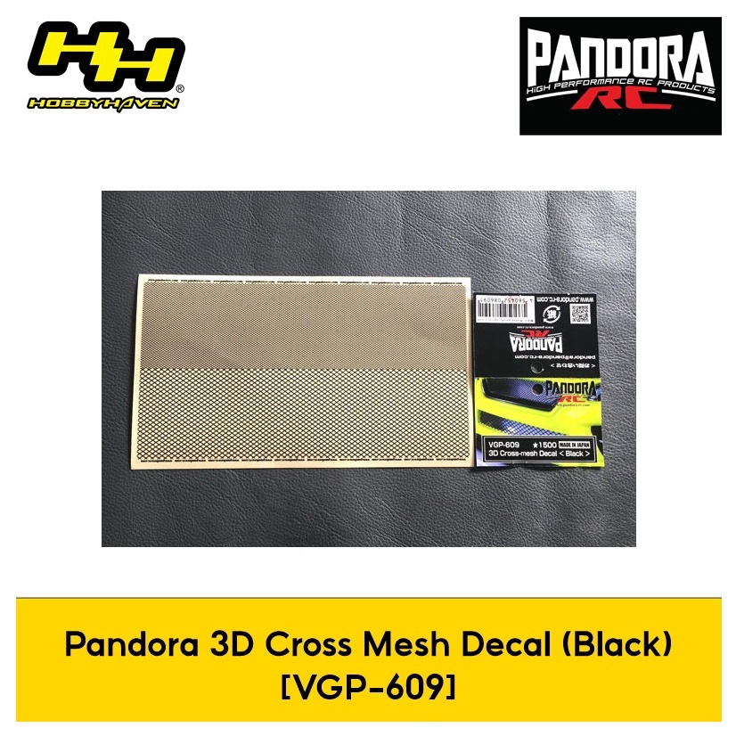 Hobby Haven Pandora 3D Cross Mesh Decal (Black) [VGP-609] for remote ...