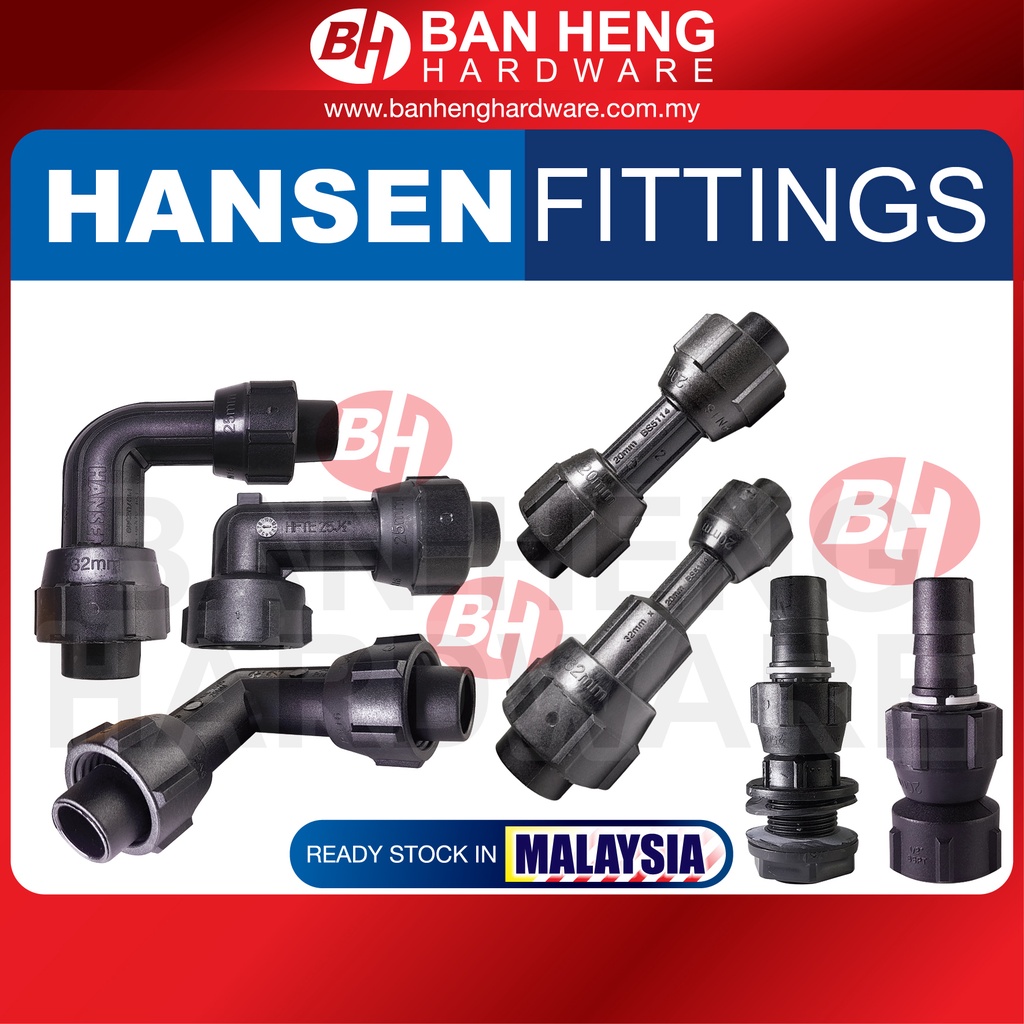 Hansen Fitting Elbow,Tee,Socket,Coupling,Tank Connector / Poly Fitting ...