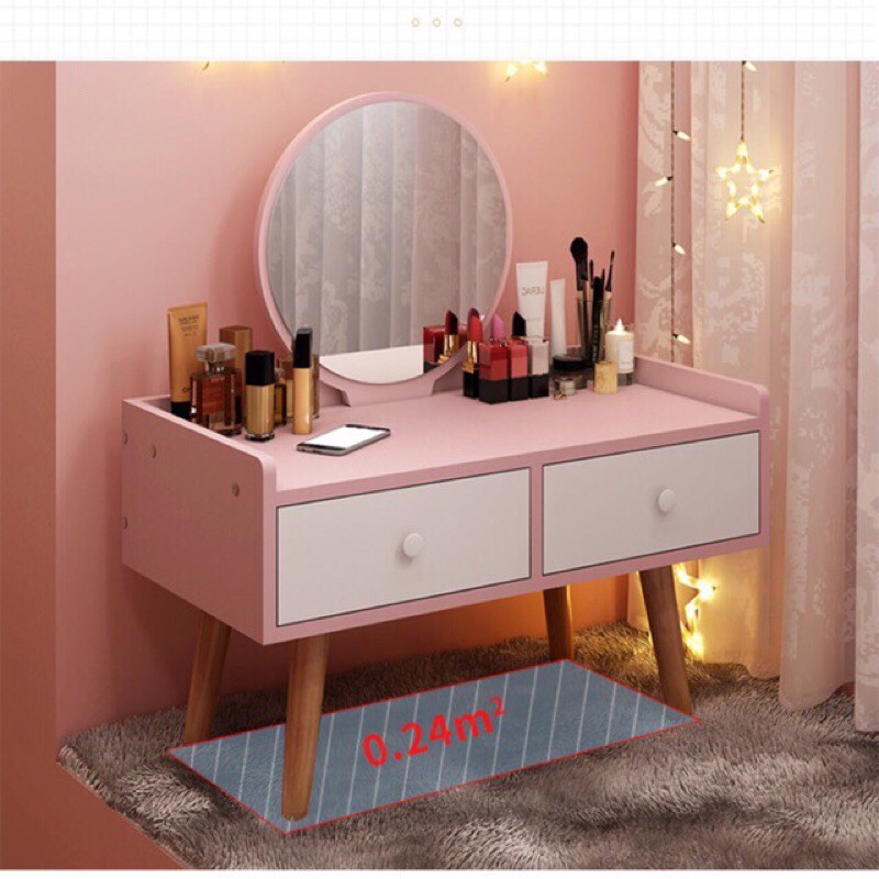 Seated MAKEUP TABLE - MINI MAKEUP TABLE (READY STOCK) | Shopee Malaysia