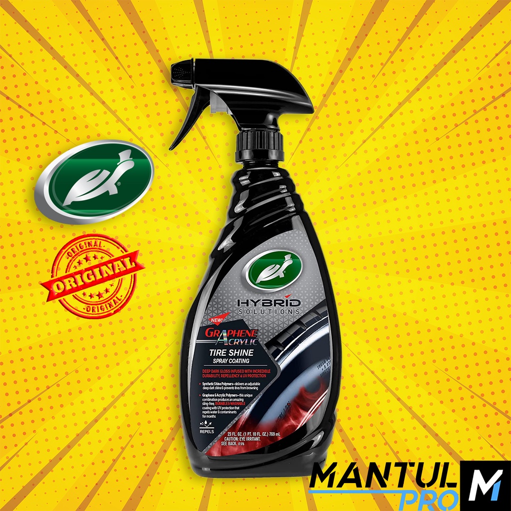 Turtle Wax Hybrid Solutions Graphene Acrylic Tire Shine Spray Coating, 23 oz | Shopee Malaysia
