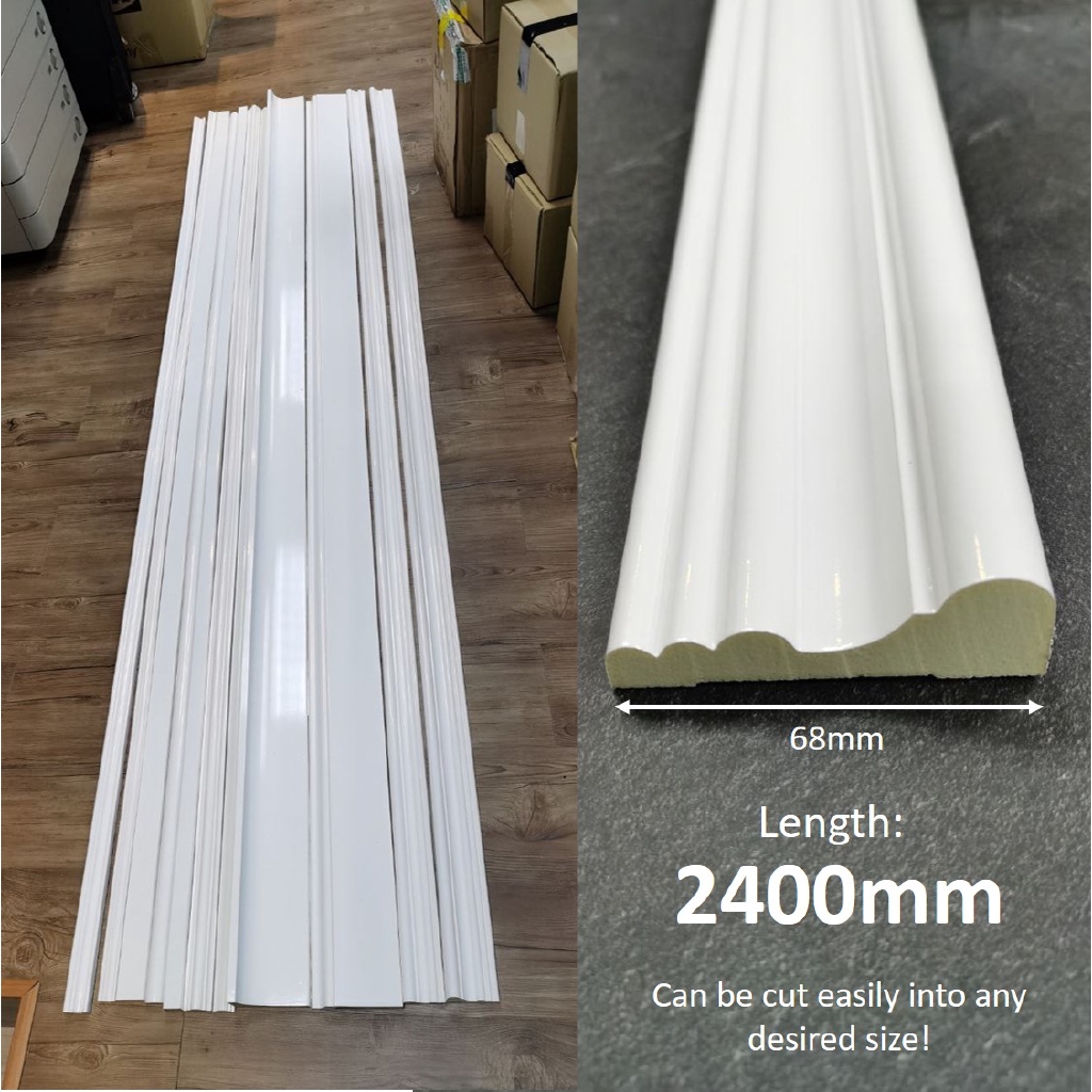 Wainscoting PU 2400mm/ Keras Bukan Foam / Siap Potong / Senang Pasang ...