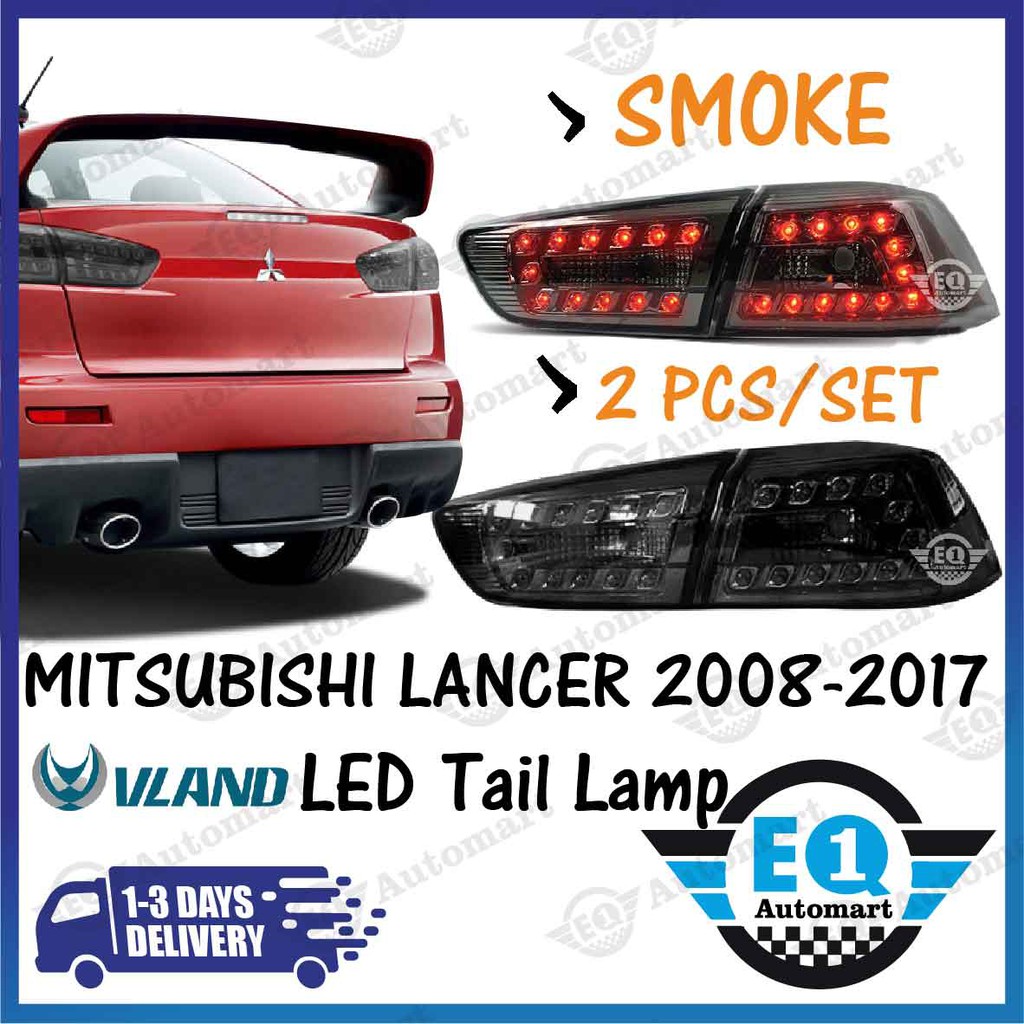 MITSUBISHI LANCER INSPIRA 2008-2017 VLAND LED TAIL LAMP (SMOKE ...