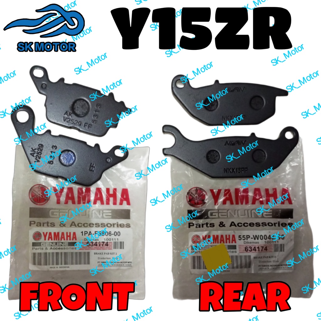 Yamaha Y15ZR Y15 YSUKU / LC135 LC 135 FI V8 Front & Rear Disc Brake Pad ...