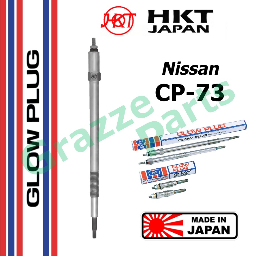 HKT 100% Made In Japan Heater Glow Plug CP-73 / 11065-2W202 Nissan Urvan Caravan E25 3.0 ZD30 ...