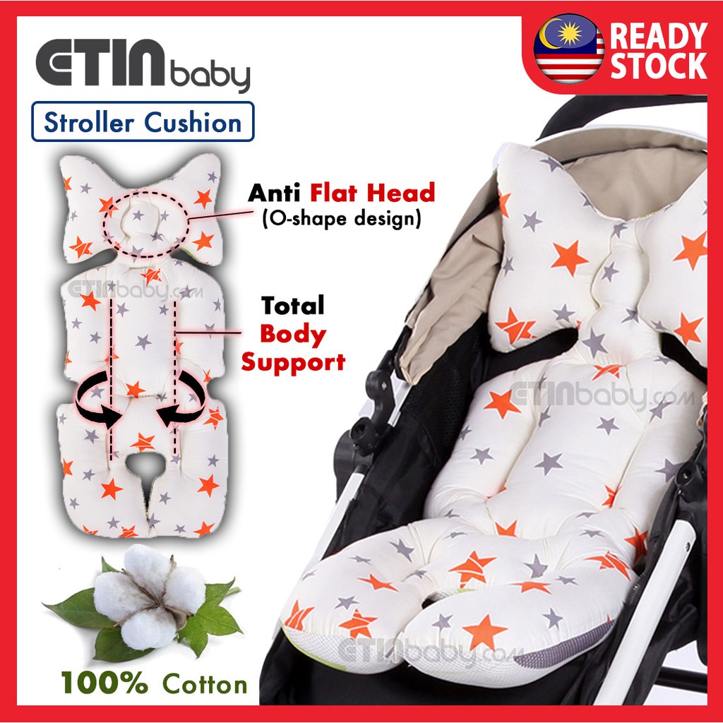Baby Stroller Cushion Car Seat Cushion EXTRA Thick Soft Cotton Stroller ...