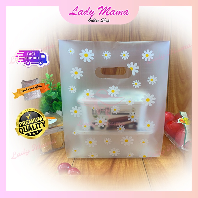 Beg Plastik Kek & Roti Gift Bags Thicker DAISY For Birthday Wedding ...