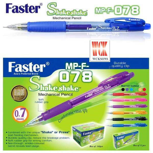 FASTER SHAKING MECHANICAL PENCIL 0.7MM ( MP-F-078 ) | Shopee Malaysia
