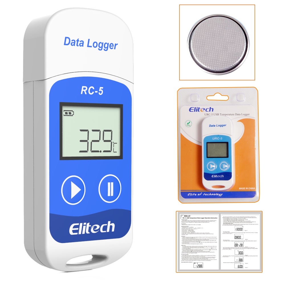 Elitech RC-5 Waterproof USB Temperature Data Logger Datalogger | Shopee Malaysia
