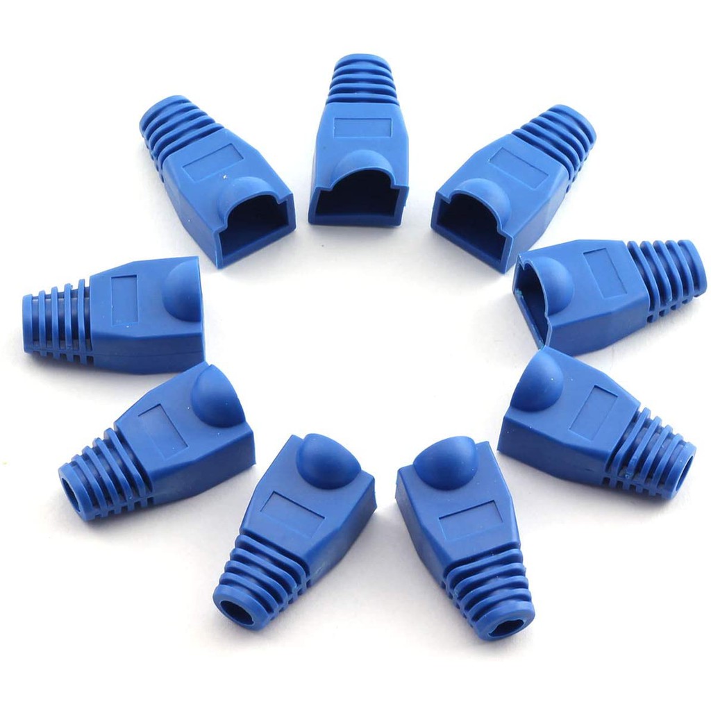 Solid Color RJ45 End Cap Boot ( Protection Cover )100 Pcs / Packet ...