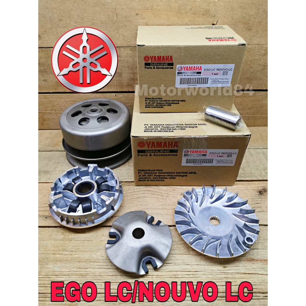 YAMAHA REAR + FRONT PULLEY SET EGO LC NOUVO LC PULLY ORIGINAL INDONESIA ...