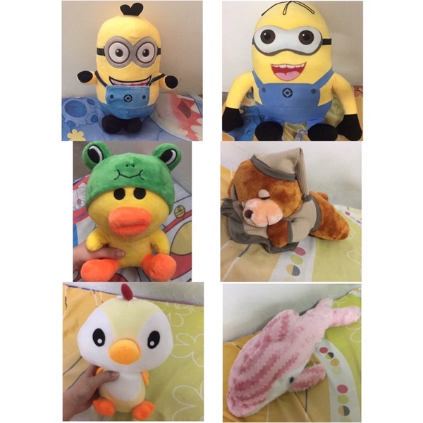 Ready stock Pink fish/Sleeping bea /chick/yellow bear/despicable me ...