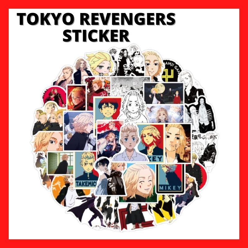 Sticker Tokyo Revengers Anime 50pcs Waterproof Stickers Laptop Stiker ...