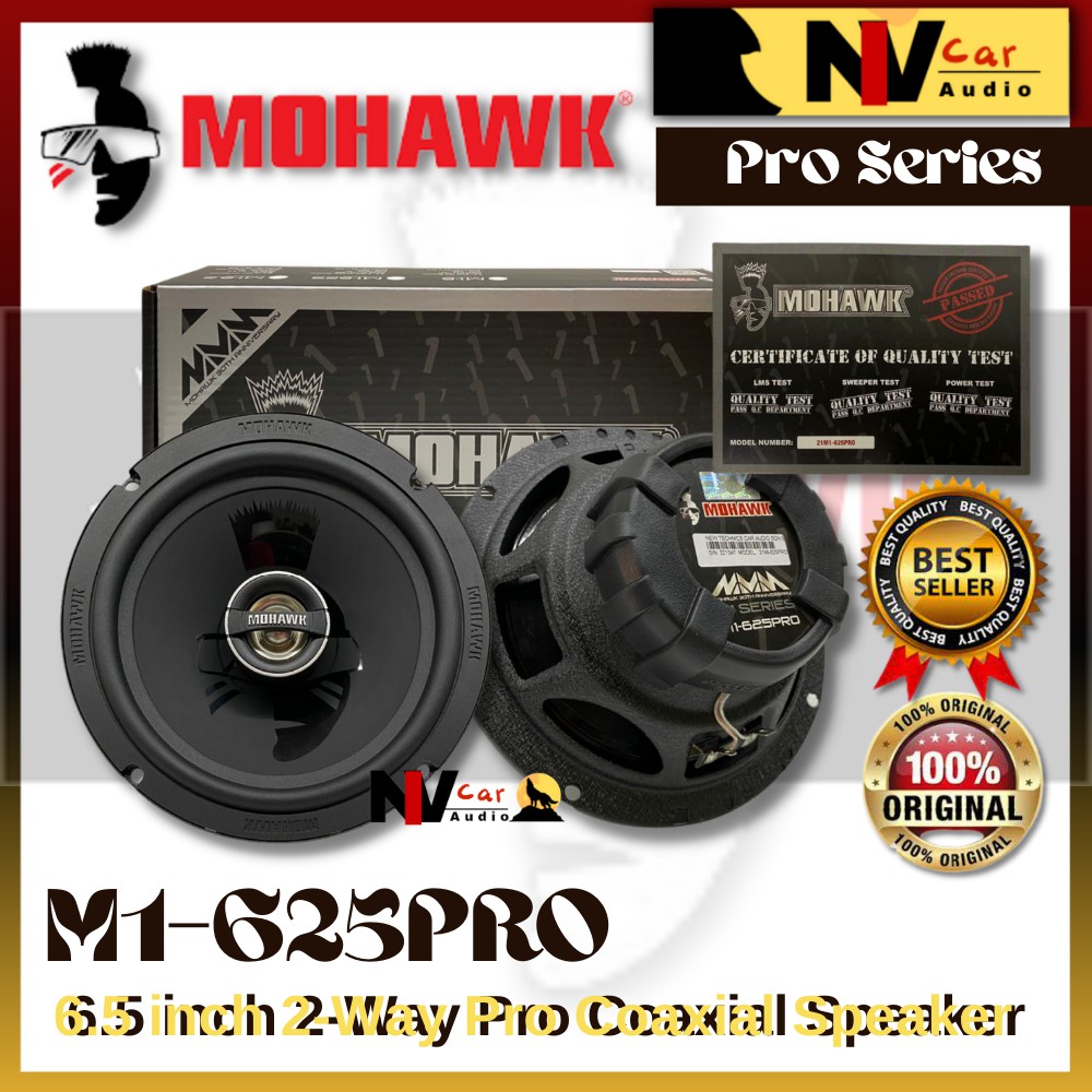 Mohawk ***100% Original*** M1-625PRO 6.5" 2-Way Pro Coaxial Speaker ...