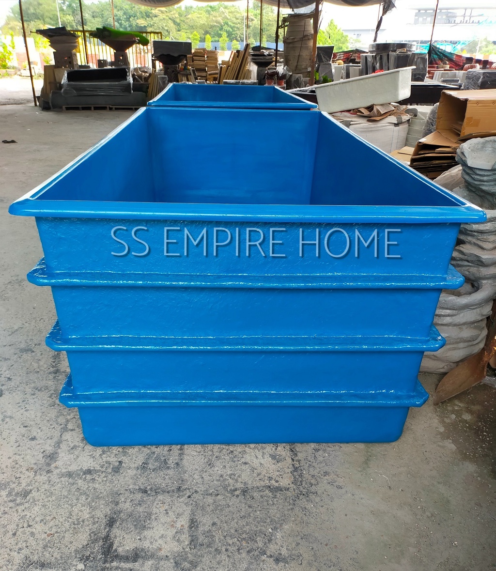 NEX 8 x4 Large Fiberglass Fish Tank Water Pond Aquarium Heavy Duty ...