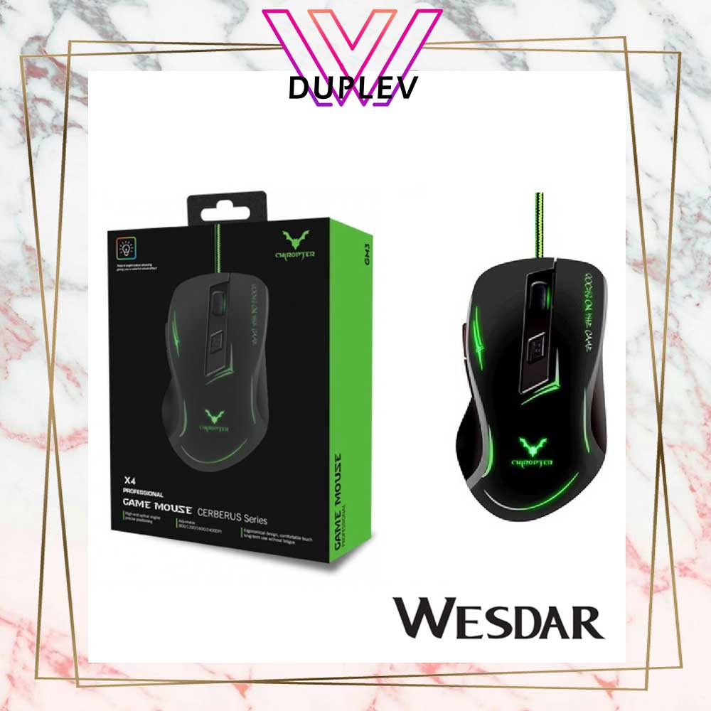 WESDAR X4 Pro Gaming Mouse - Cerberus Series [Original] | Shopee Malaysia