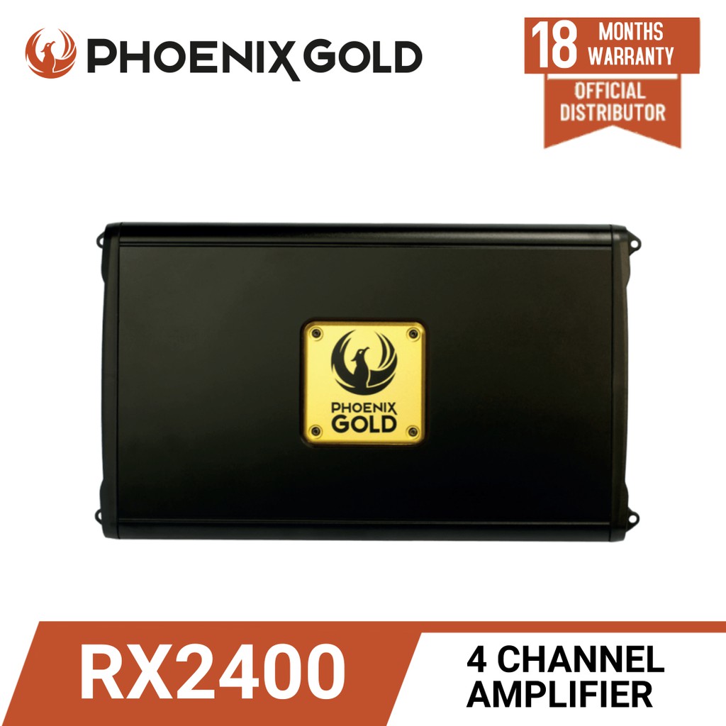 Phoenix Gold RX2400.4 4 Channel Amplifier 400w Class A/B Car Sound ...
