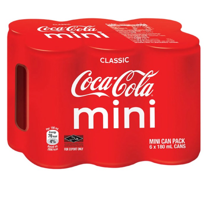 Classic Coca-Cola Mini 6x180ml | Shopee Malaysia